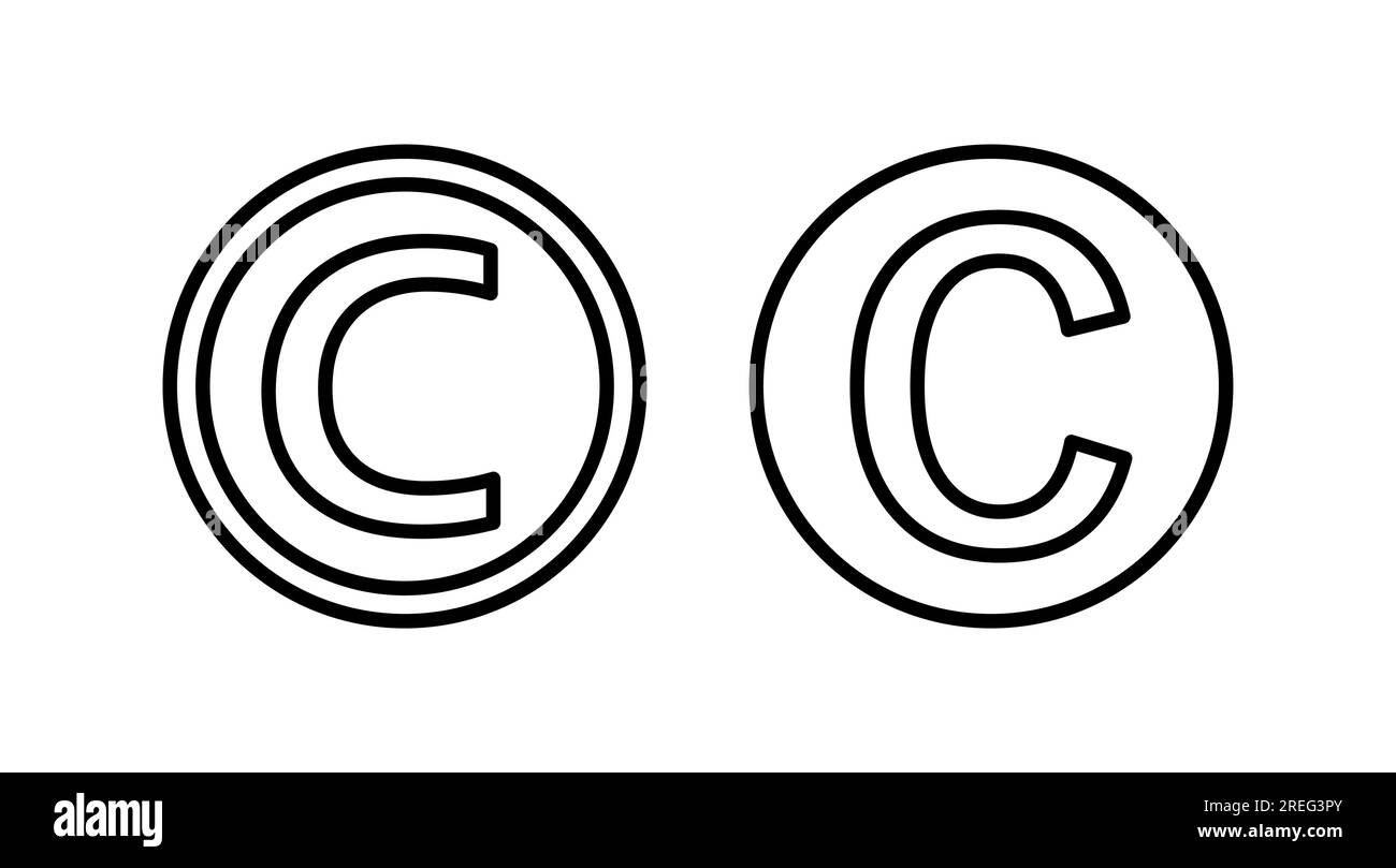 Copyright icon vector. copyright symbol Stock Vector Image & Art - Alamy