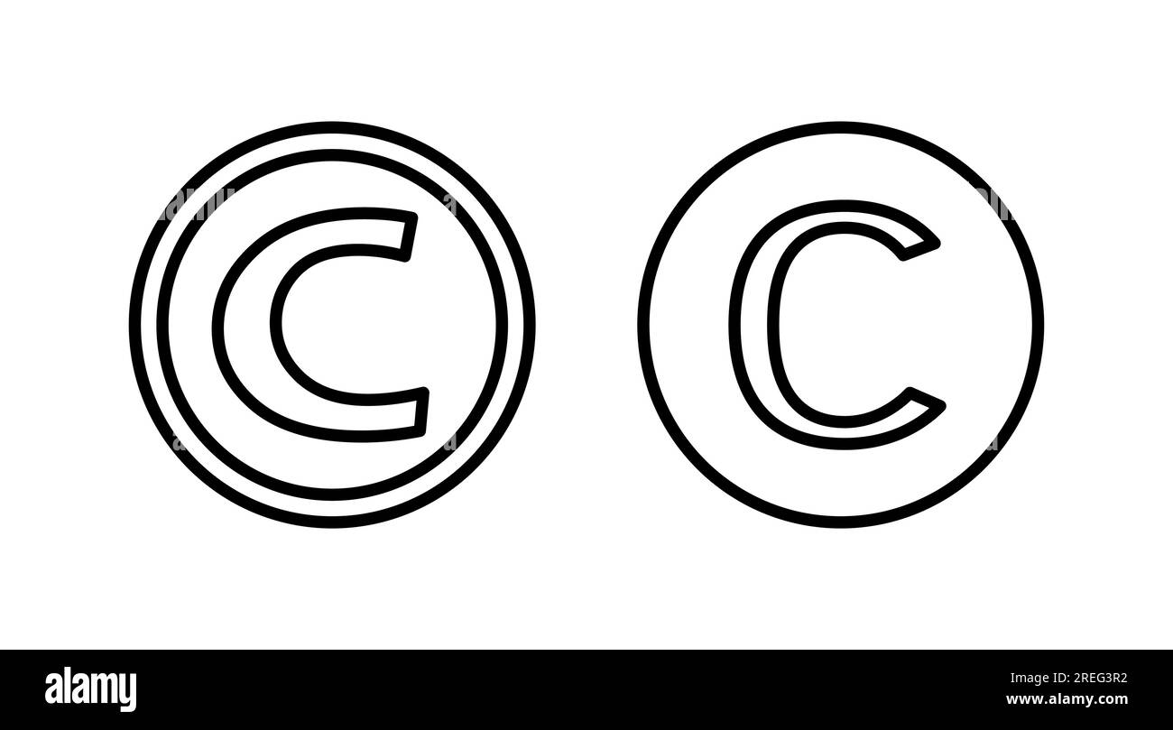 Copyright icon vector. copyright symbol Stock Vector Image & Art - Alamy
