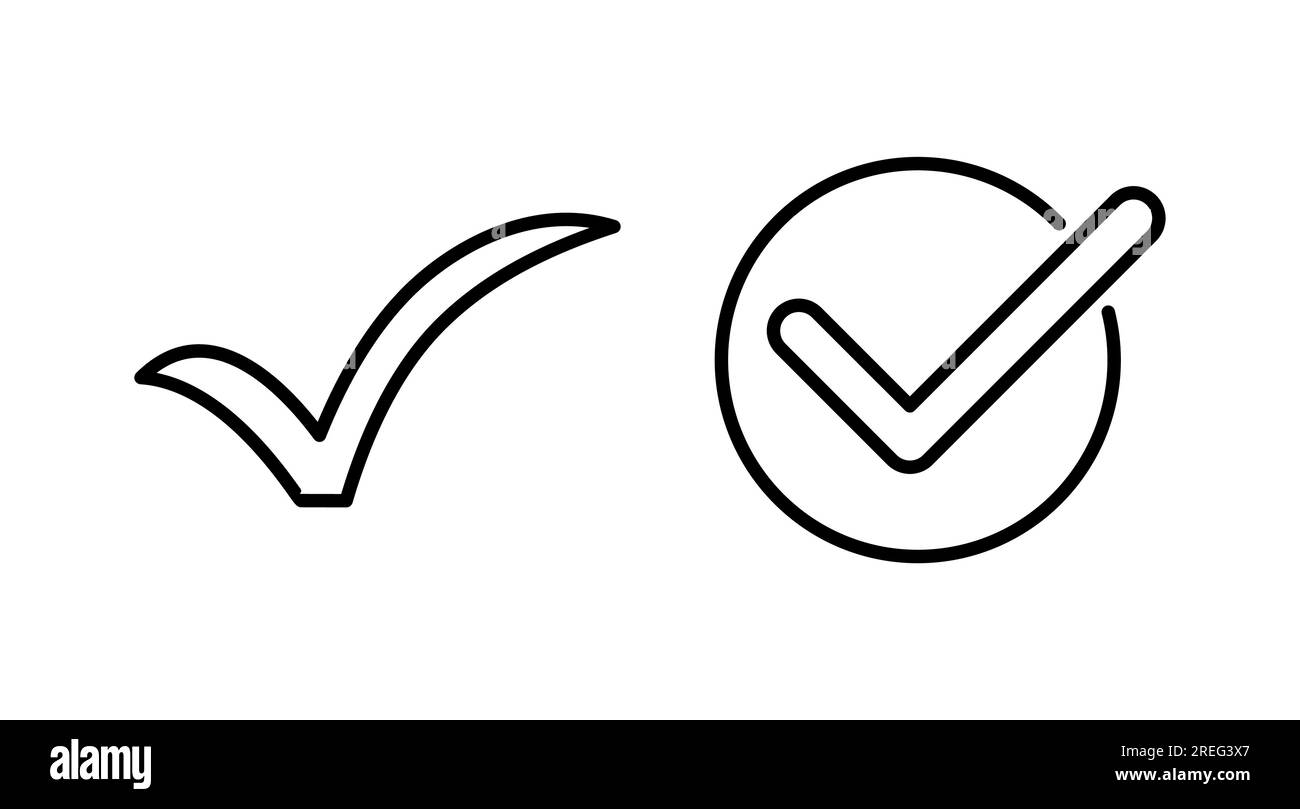 check icon vector. check mark icon. check list button icon Stock Vector Image & Art - Alamy