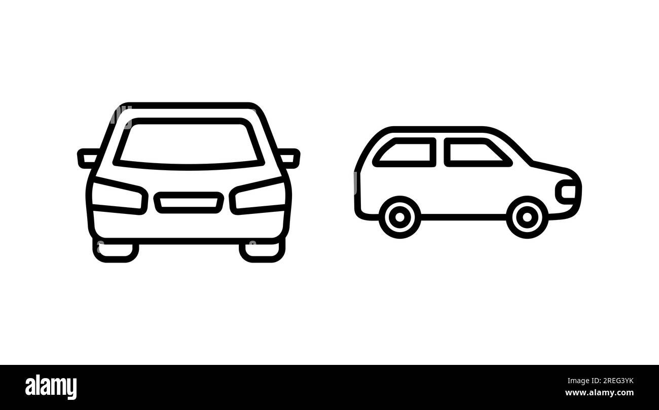 Car icon vector. Car sign. sedan Stock Vector Image & Art - Alamy