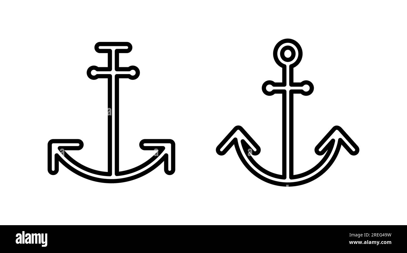 Anchor icon vector. Anchor sign. marine symbol Stock Vector Image & Art ...