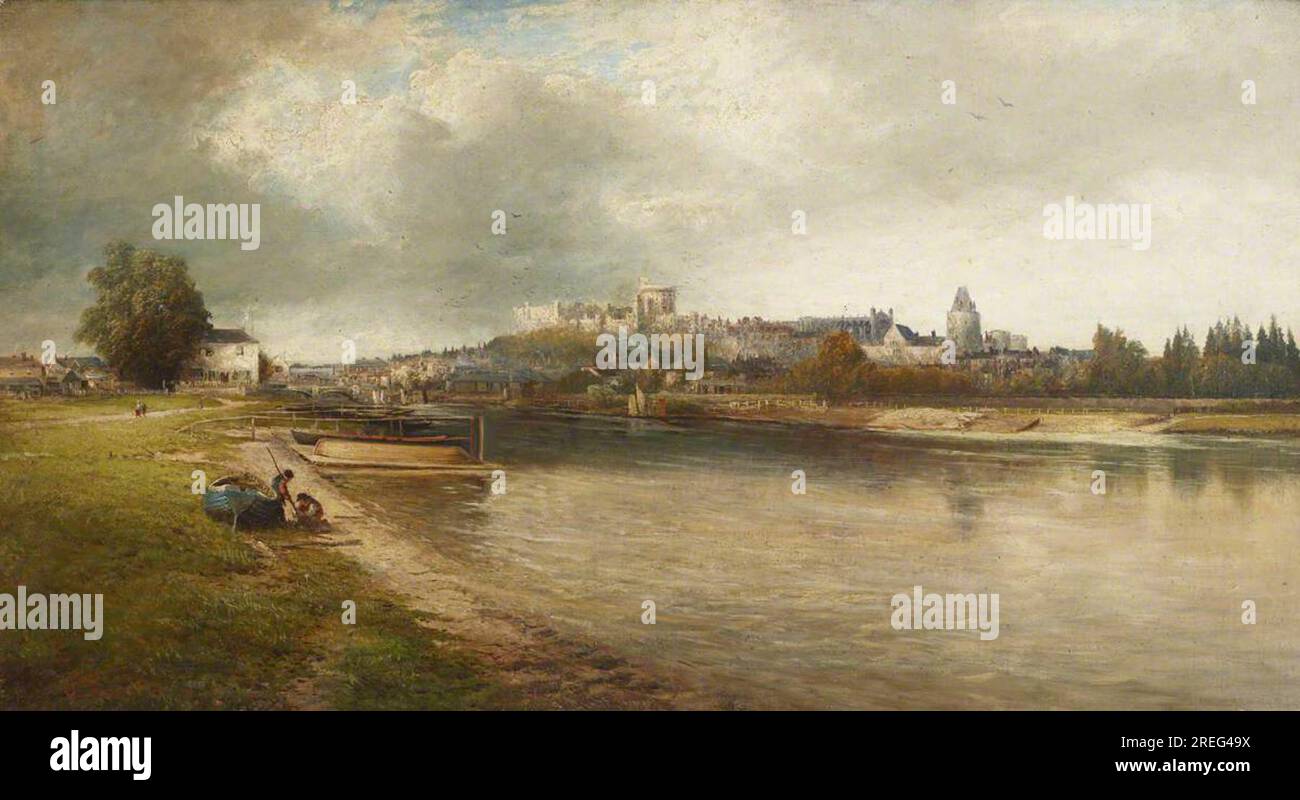 View of Windsor Castle from Clewer 1869 by George Vicat Cole Stock ...