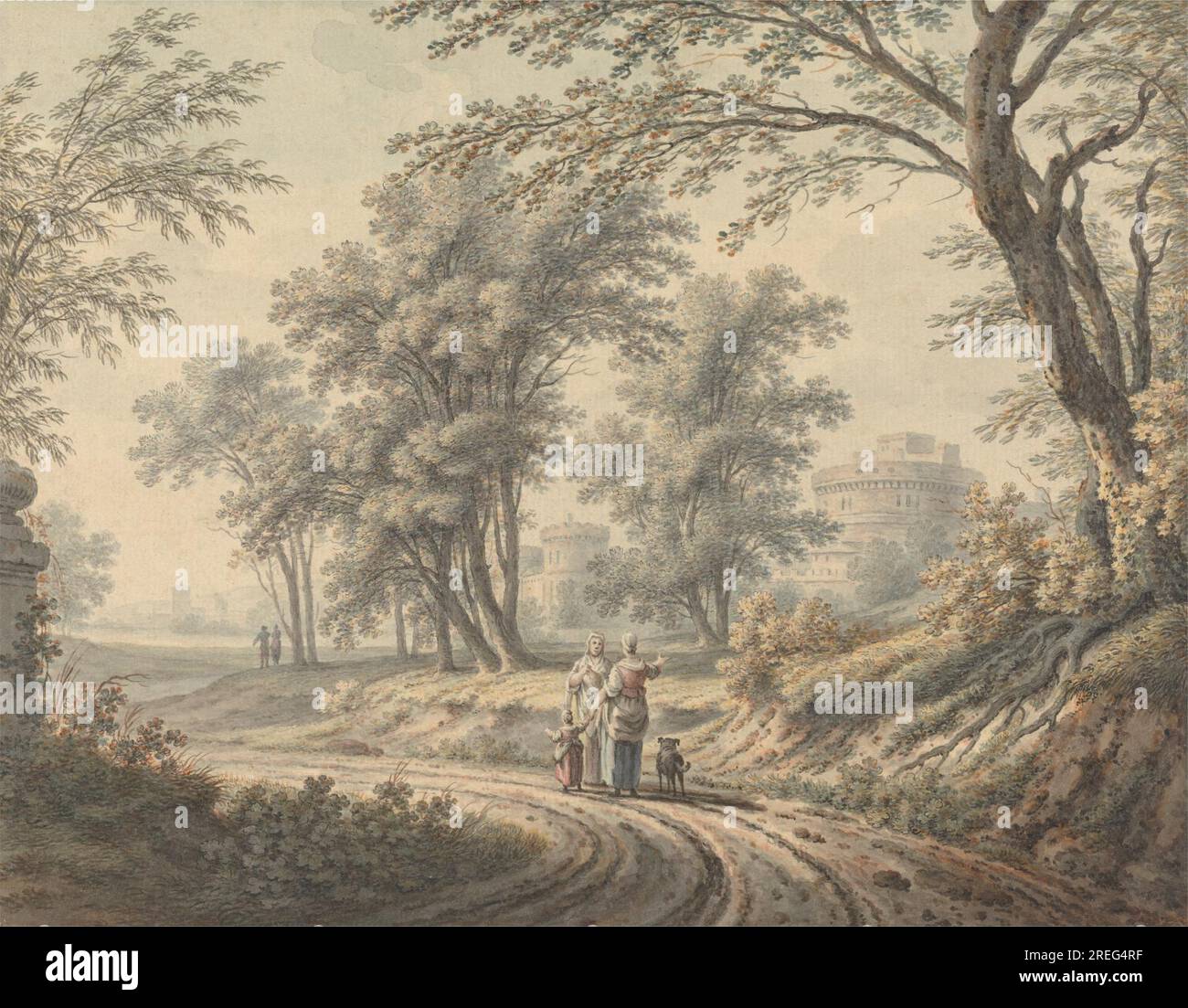 Classical Composition by Johann Heinrich Müntz Stock Photo - Alamy