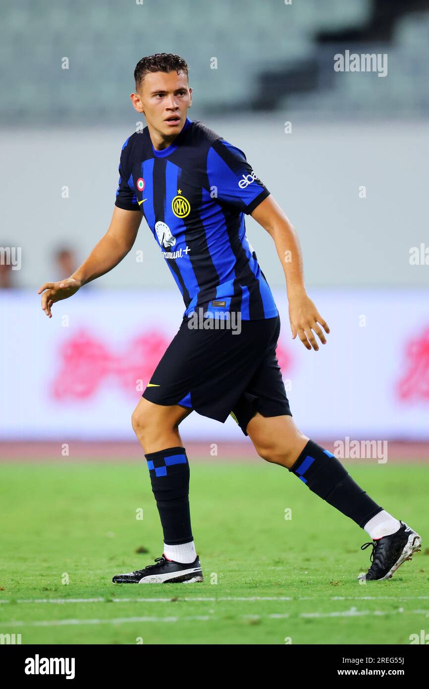 Osaka, Japan. 27th July, 2023. Kristjan Asllani (Inter) Football/Soccer ...