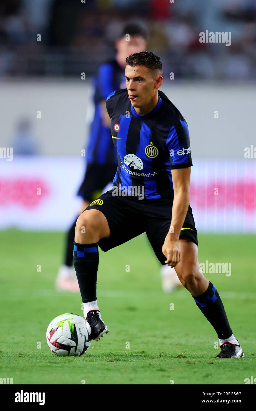 Osaka, Japan. 27th July, 2023. Kristjan Asllani (Inter) Football/Soccer ...