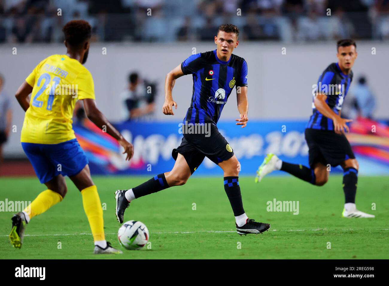 Osaka, Japan. 27th July, 2023. Kristjan Asllani (Inter) Football/Soccer ...