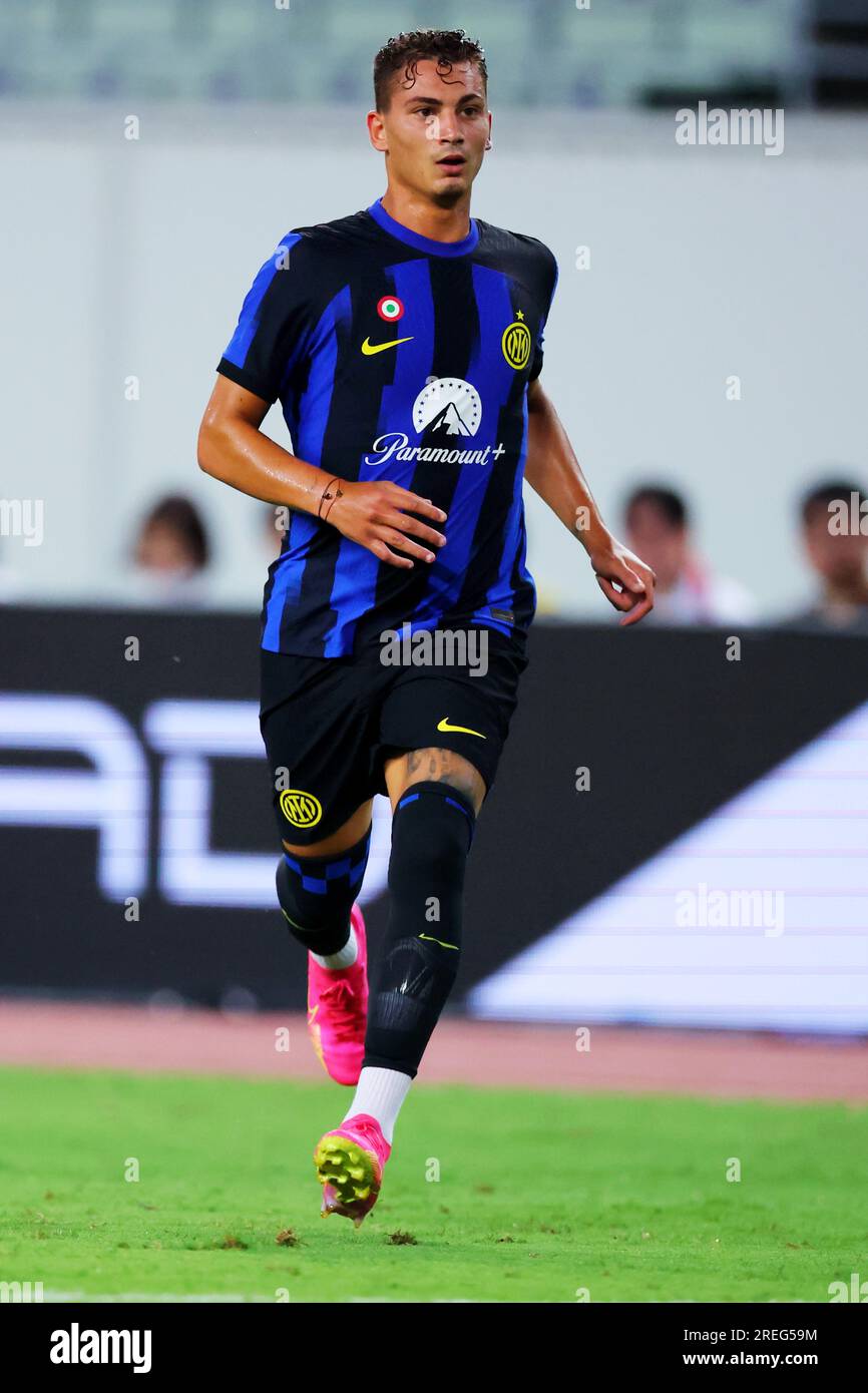 Osaka, Japan. 27th July, 2023. Sebastiano Esposito (Inter) Football ...