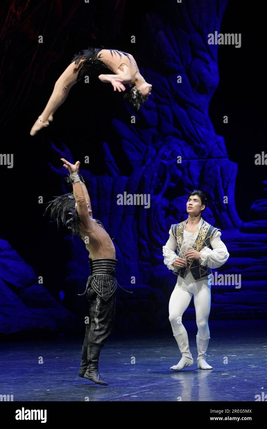 Singapore. 27th July, 2023. Performers from an acrobatic troupe of ...