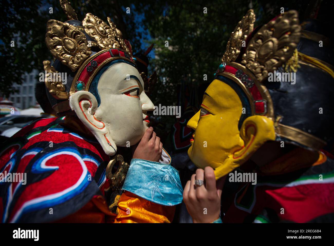 Ulaanbaatar, Mongolia. 27 jul 2023. Khuree Tsam festival was ...