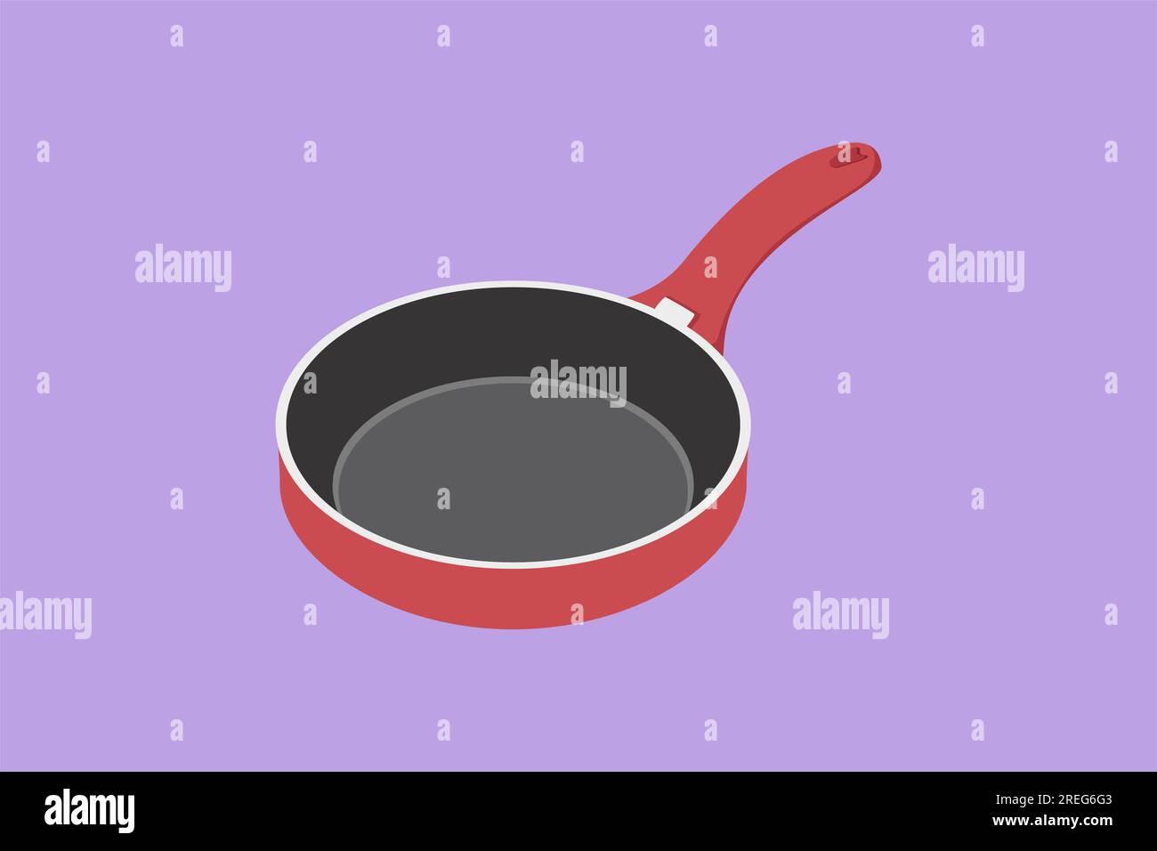 Character flat drawing black frying pan logotype, label, template ...