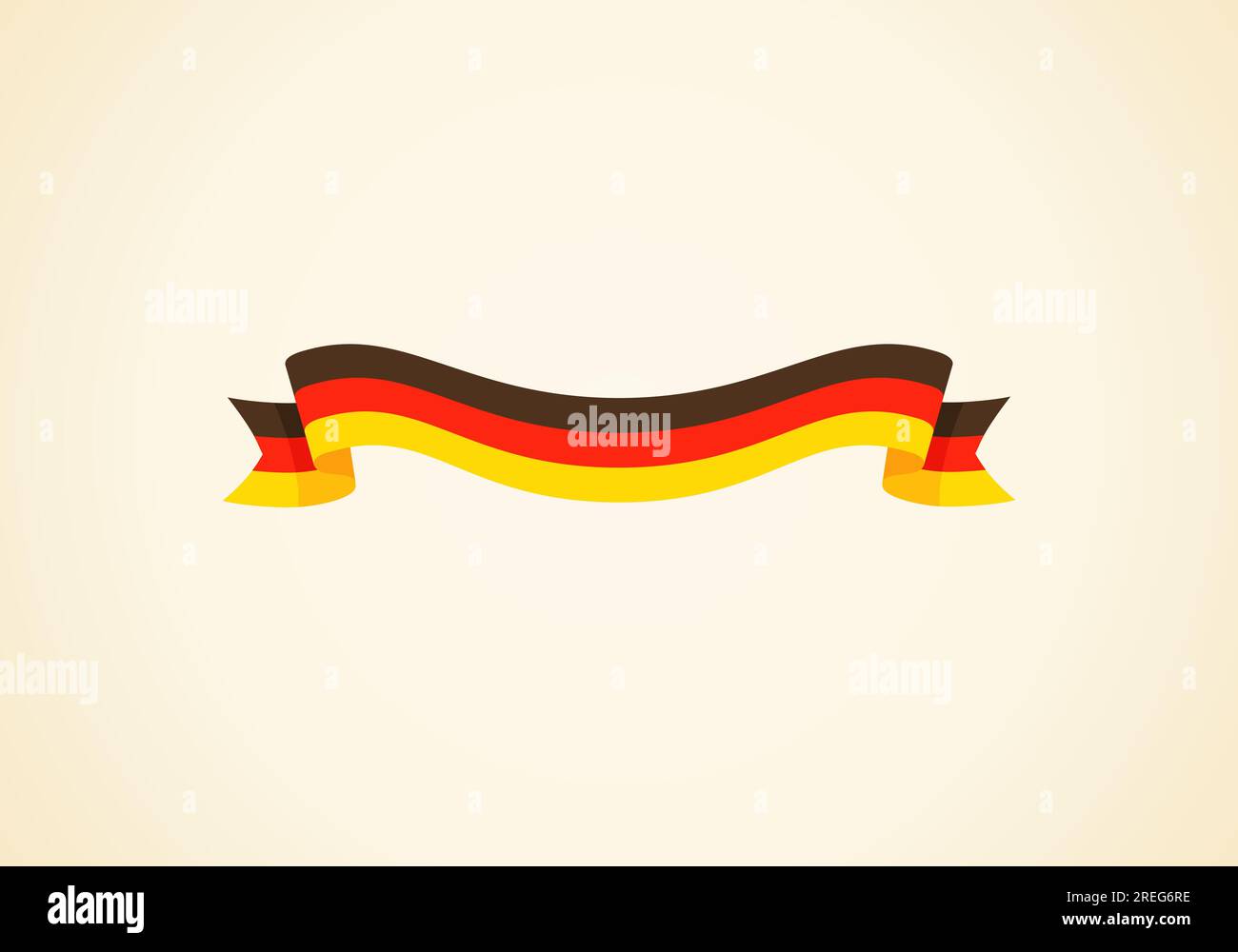Ribbon with flag of Germany in flat design style Stock Vector Image ...