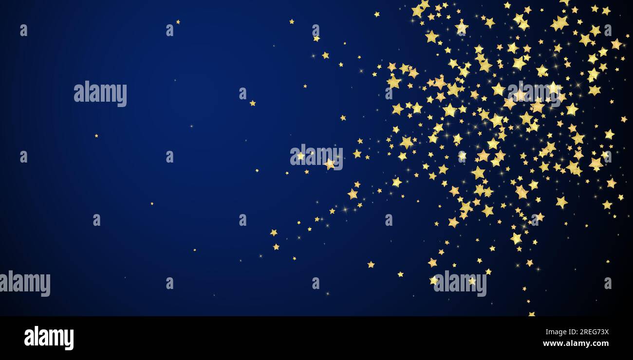 Magic stars vector overlay. Gold stars scattered around randomly ...