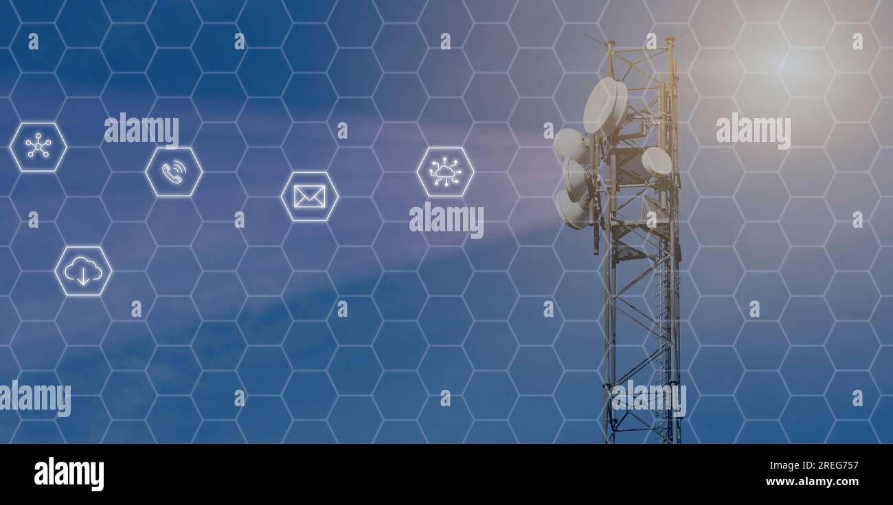 Cellular antenna with virtual icons regarding data connections and ...