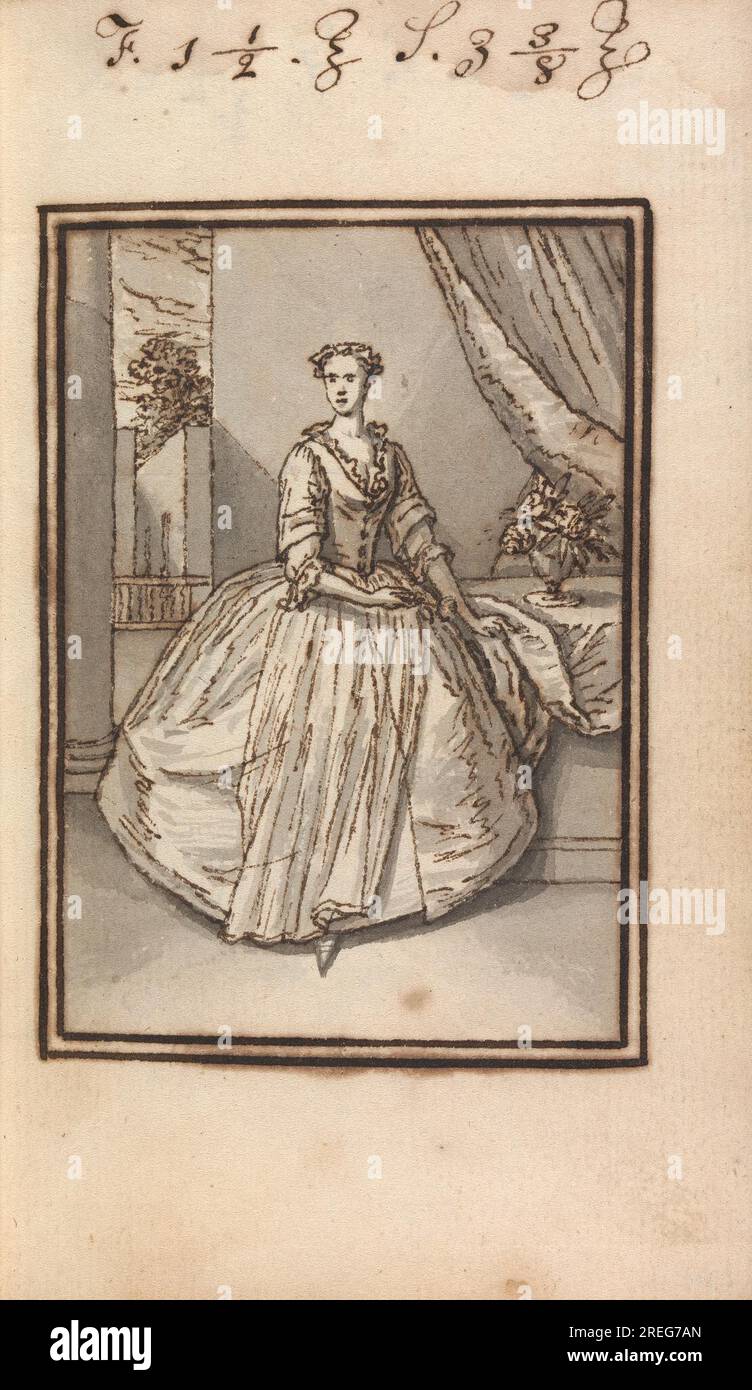 Album Drawing circa 1730 by Thomas Bardwell Stock Photo - Alamy