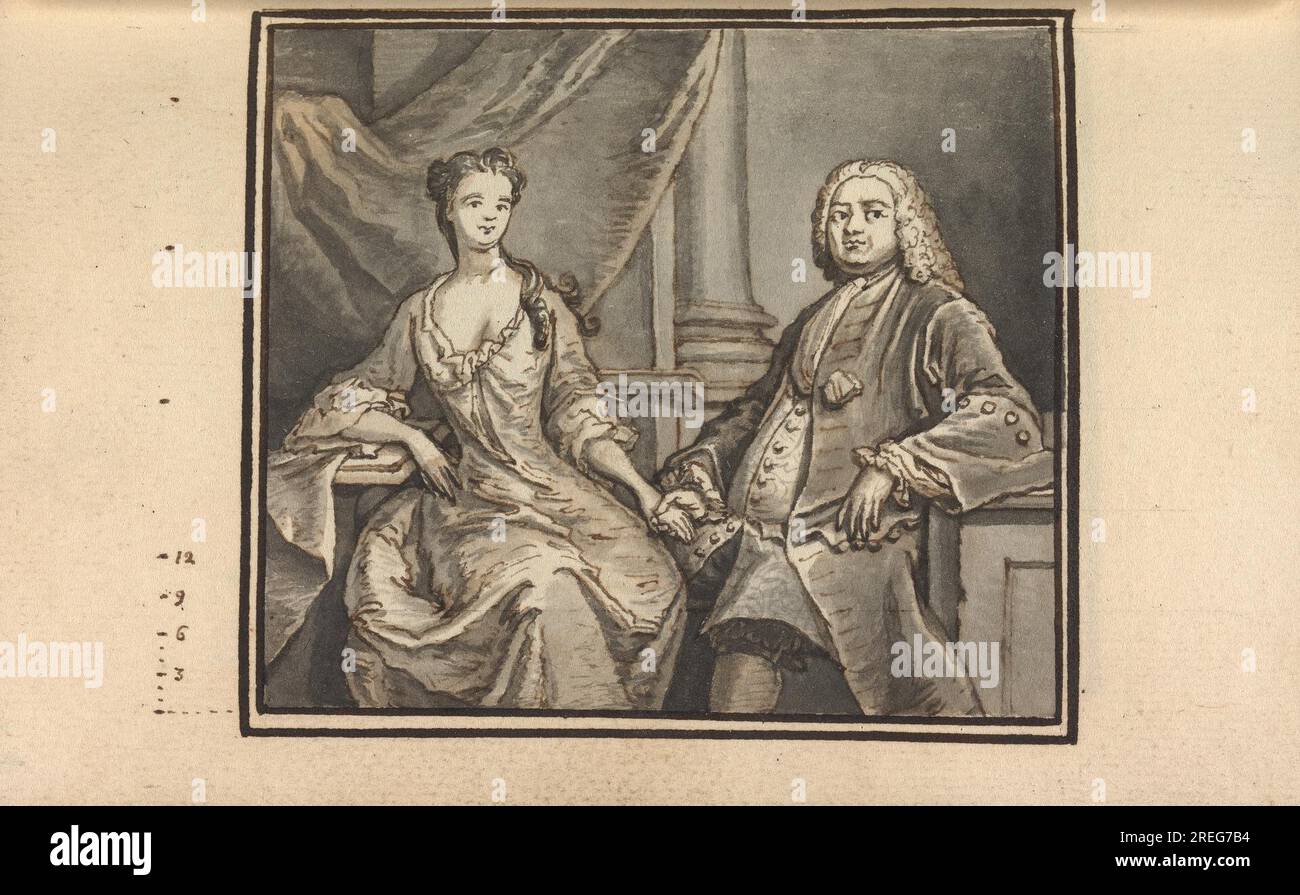 Album Drawing circa 1730 by Thomas Bardwell Stock Photo - Alamy