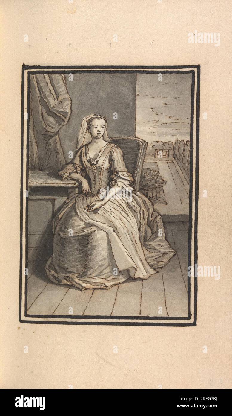 Album Drawing circa 1730 by Thomas Bardwell Stock Photo - Alamy