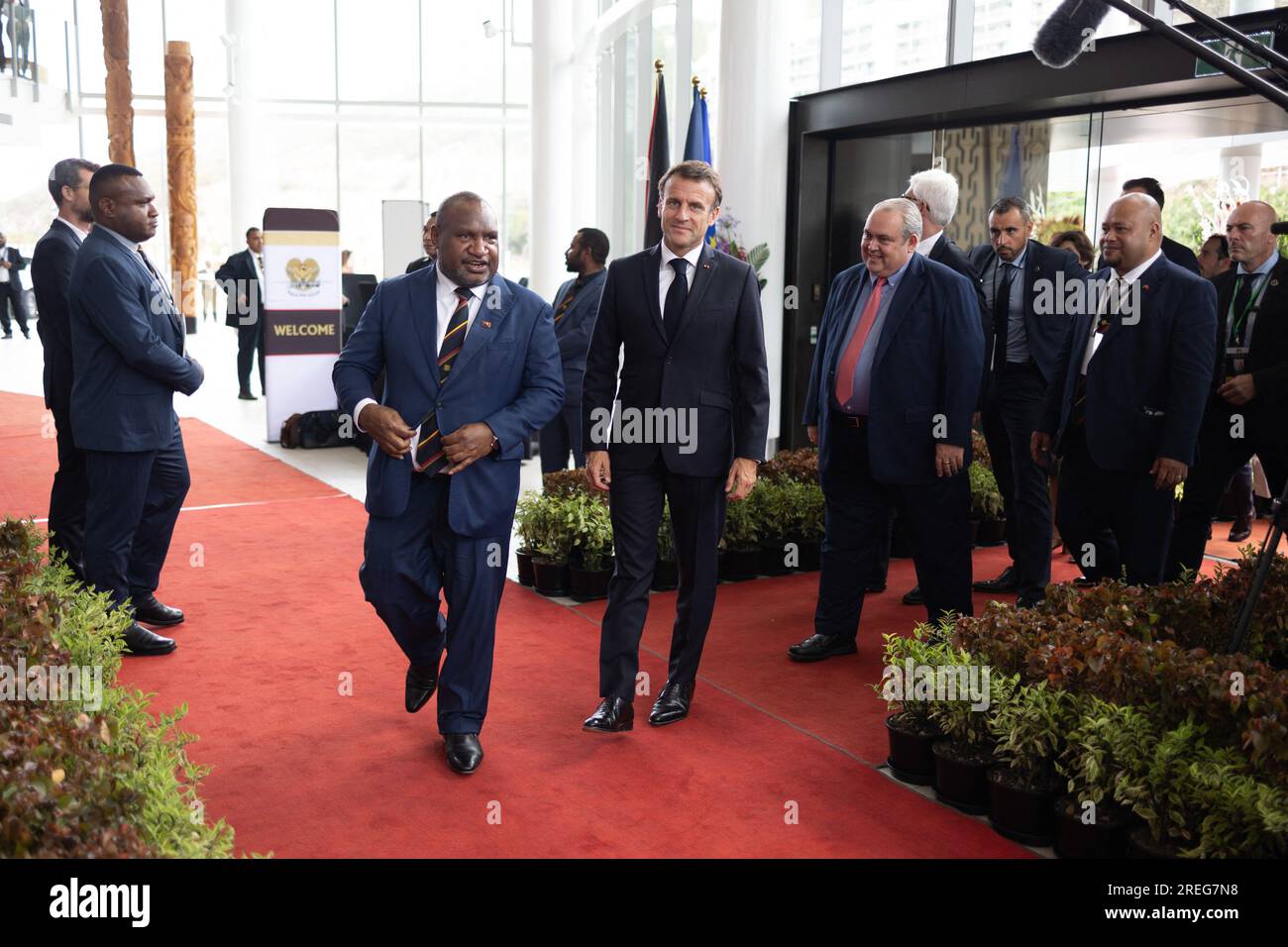 Port Moresby, Papua New Guinea. 28th July, 2023. French President ...