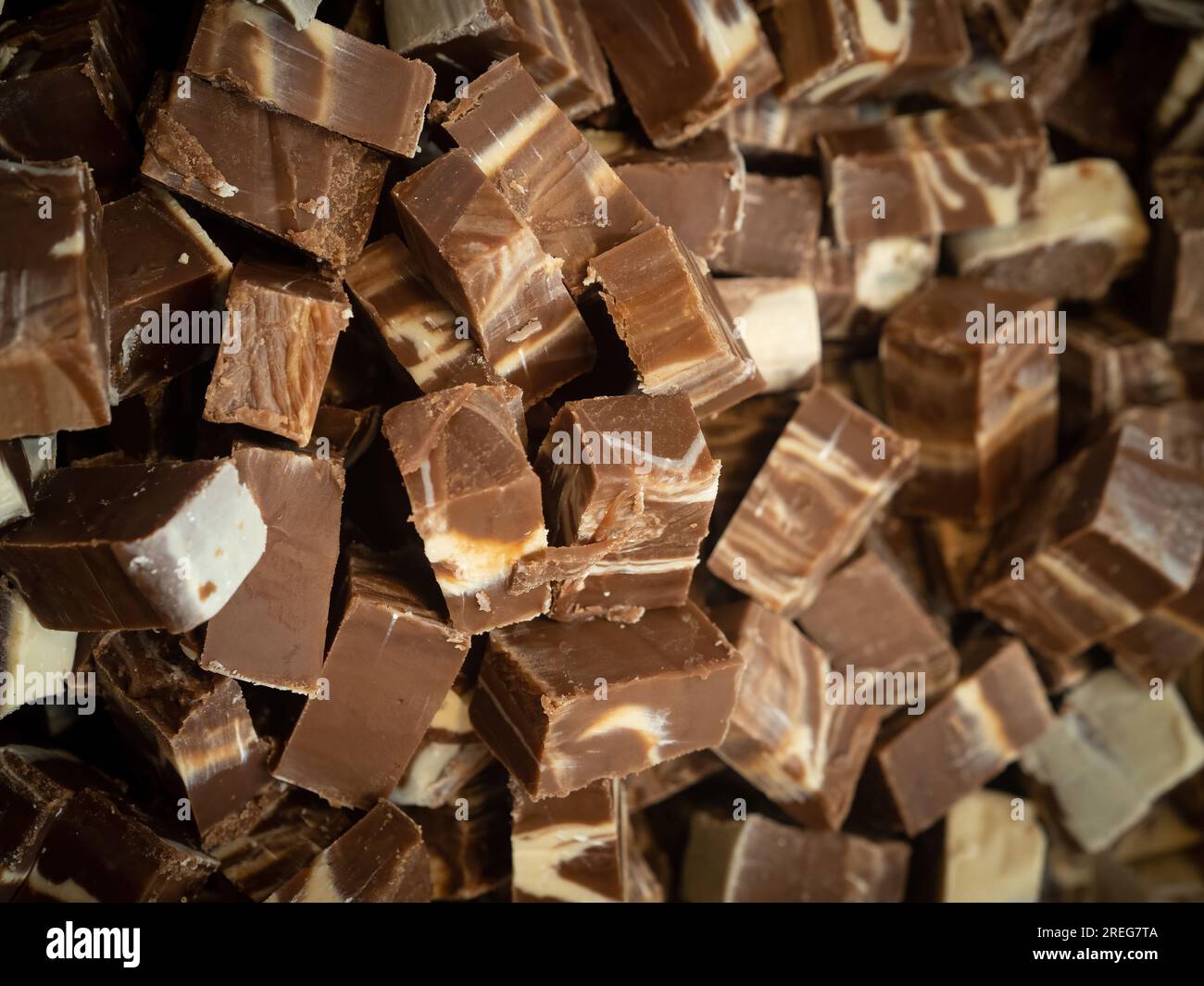 Pile of swirled fudge Stock Photo - Alamy