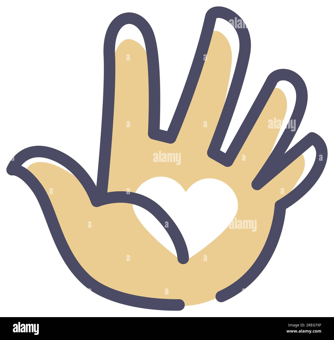 Symbol of kindness and love, volunteering and donation, partnership and ...