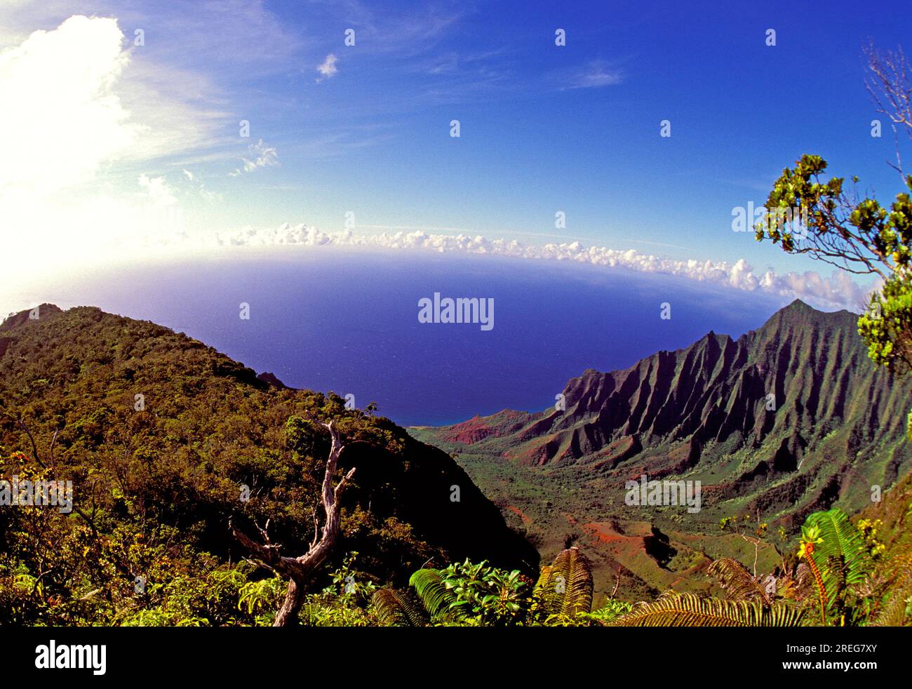 The incomparable Kalalau Lookout overlooking the pristine and ...