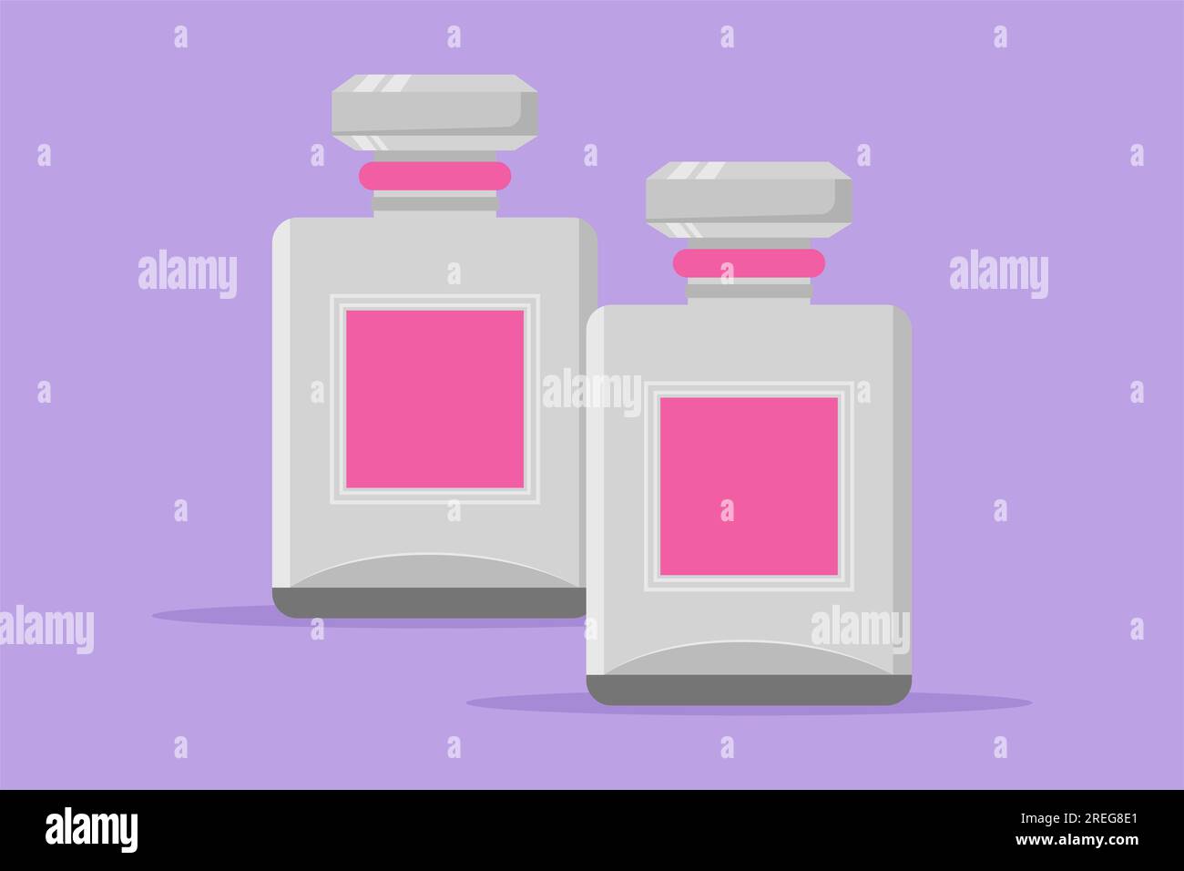 Cartoon flat style drawing stylized perfume icon fragrance. Luxury ...