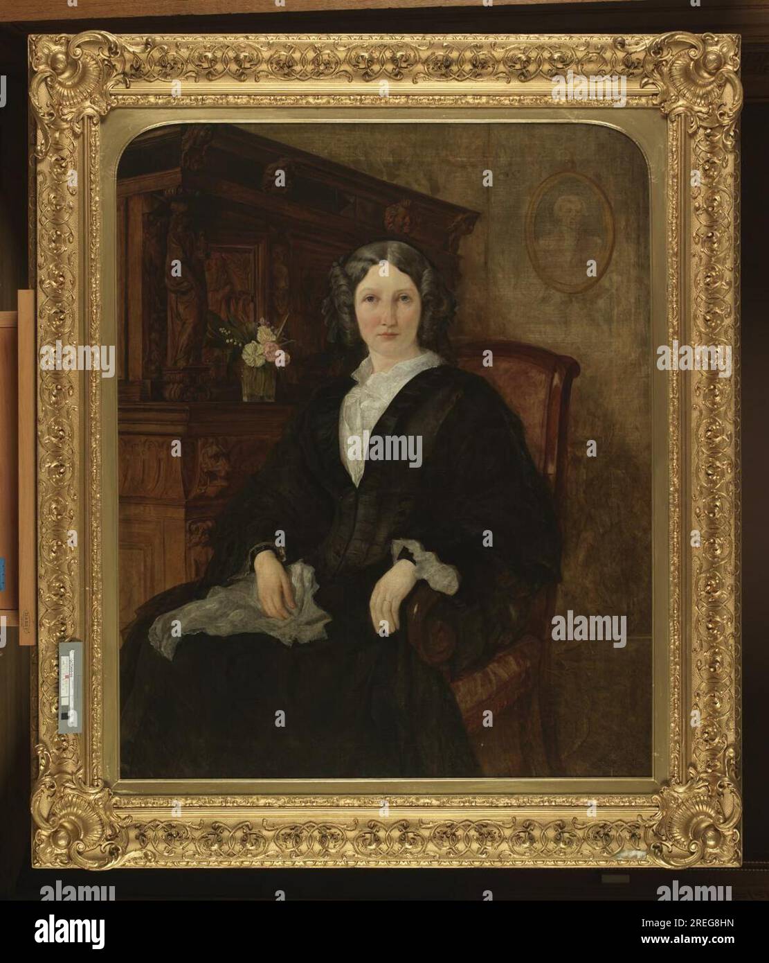 Mrs Eugenie Maria Wynne (Crowe) circa 1850 by Eyre Crowe Stock Photo ...
