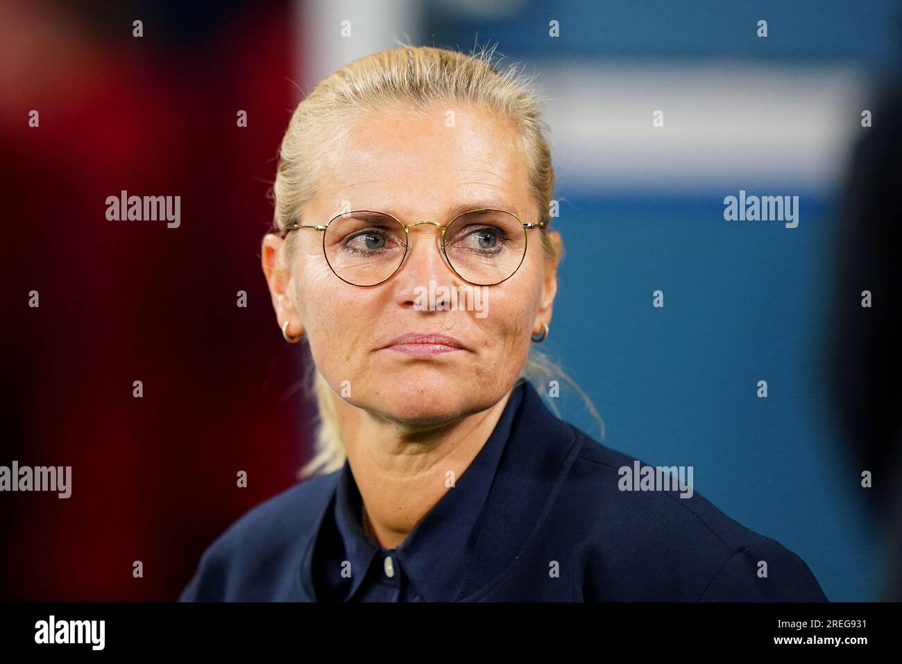 England head coach Sarina Wiegman during the FIFA Women's World Cup ...