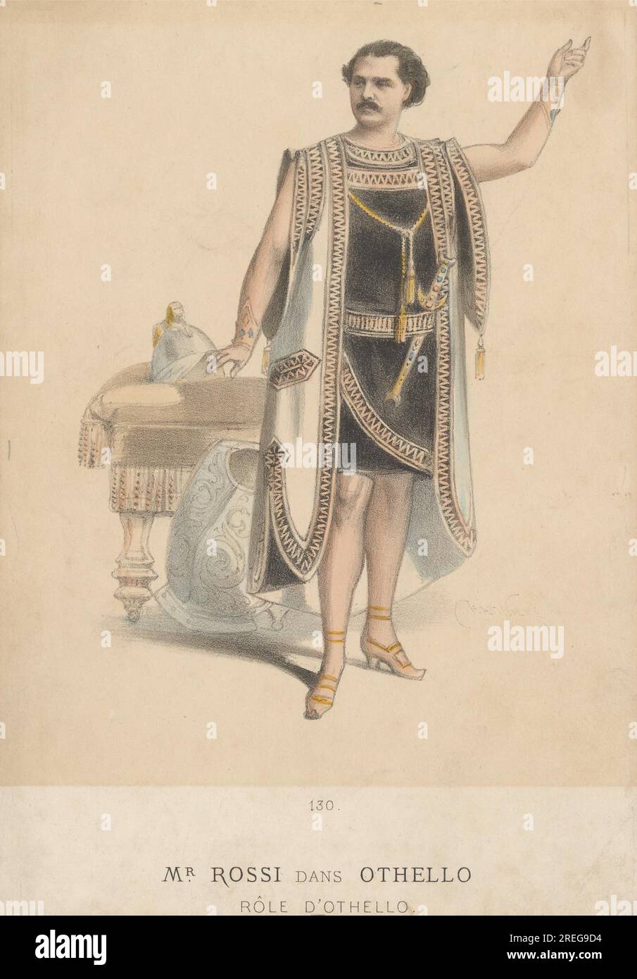 Mr. Rossi as Othello by Antonin Marie Chatiniere Stock Photo - Alamy