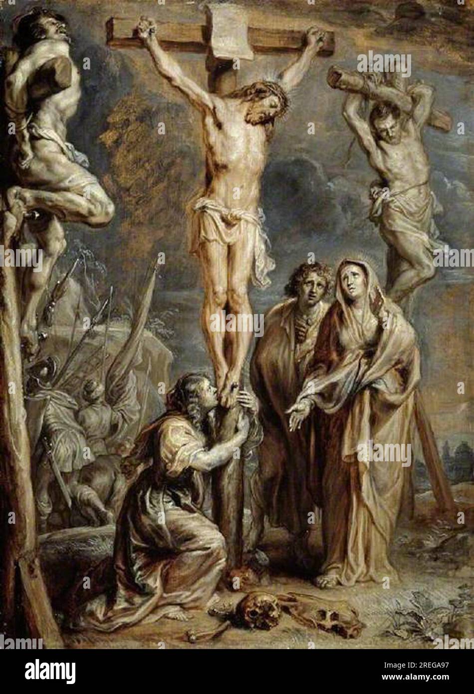 The Crucifixion between 1630 and 1675 by Abraham van Diepenbeeck Stock Photo - Alamy