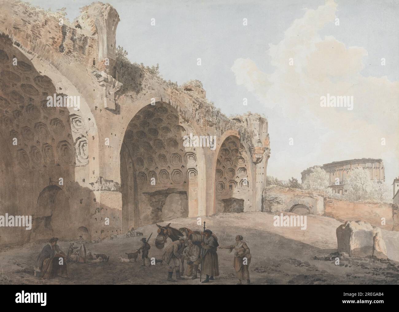 "Ruins of the Basilica of Maxentius in the Roman Forum" aka "The Temple ...
