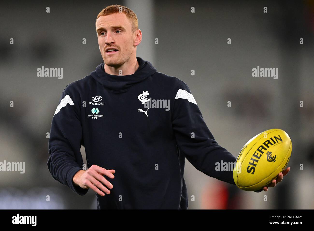 Melbourne, Australia. 28th July, 2023. Matthew Cottrell of the Blues ...