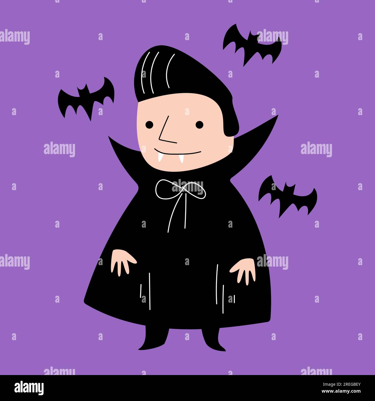 Dracula . Halloween cartoon characters . Vector Stock Vector Image ...
