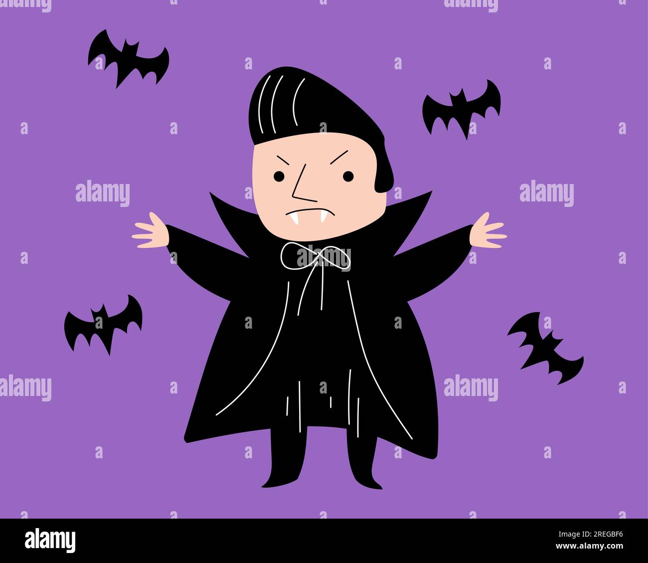 Dracula . Halloween cartoon characters . Vector Stock Vector Image ...