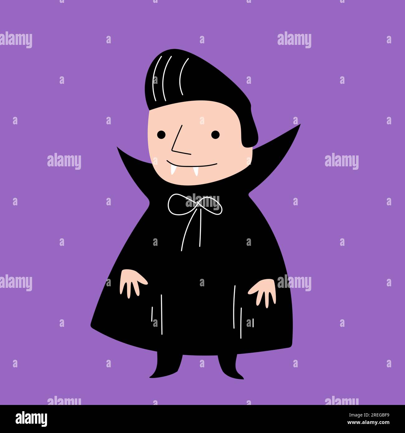 Dracula . Halloween cartoon characters . Vector Stock Vector Image ...