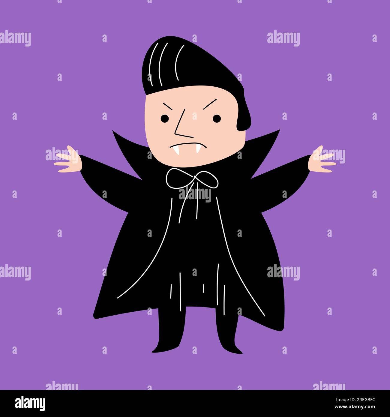 Dracula . Halloween cartoon characters . Vector Stock Vector Image ...