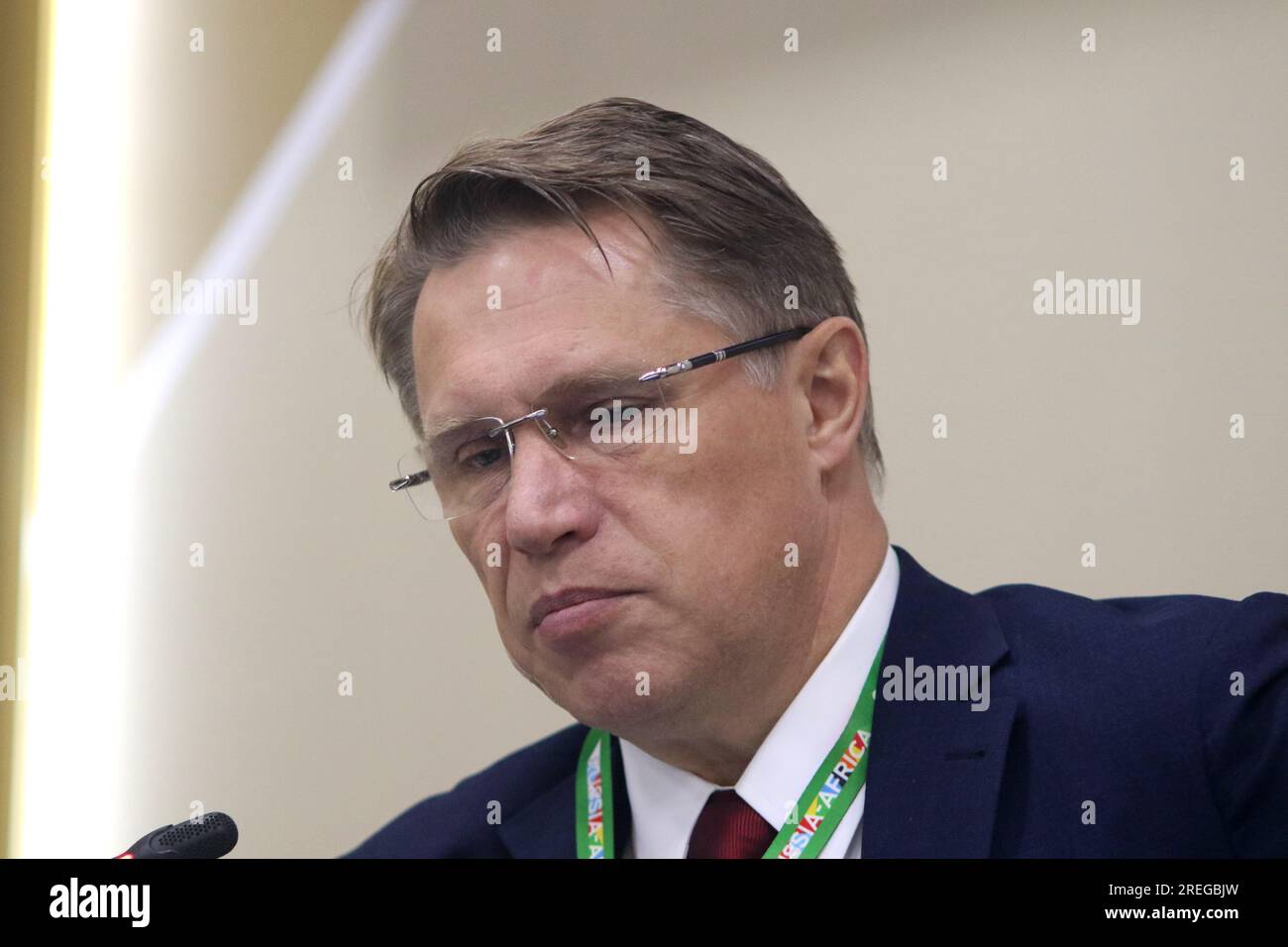 Mikhail Murashko, Minister of Health of the Russian Federation, attends ...