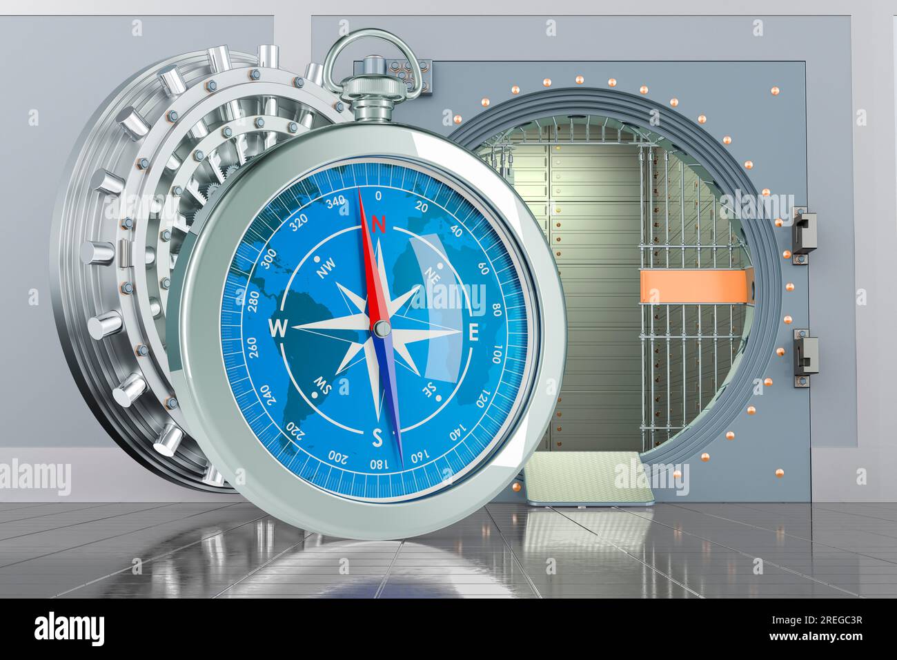Opened compass hi-res stock photography and images - Alamy