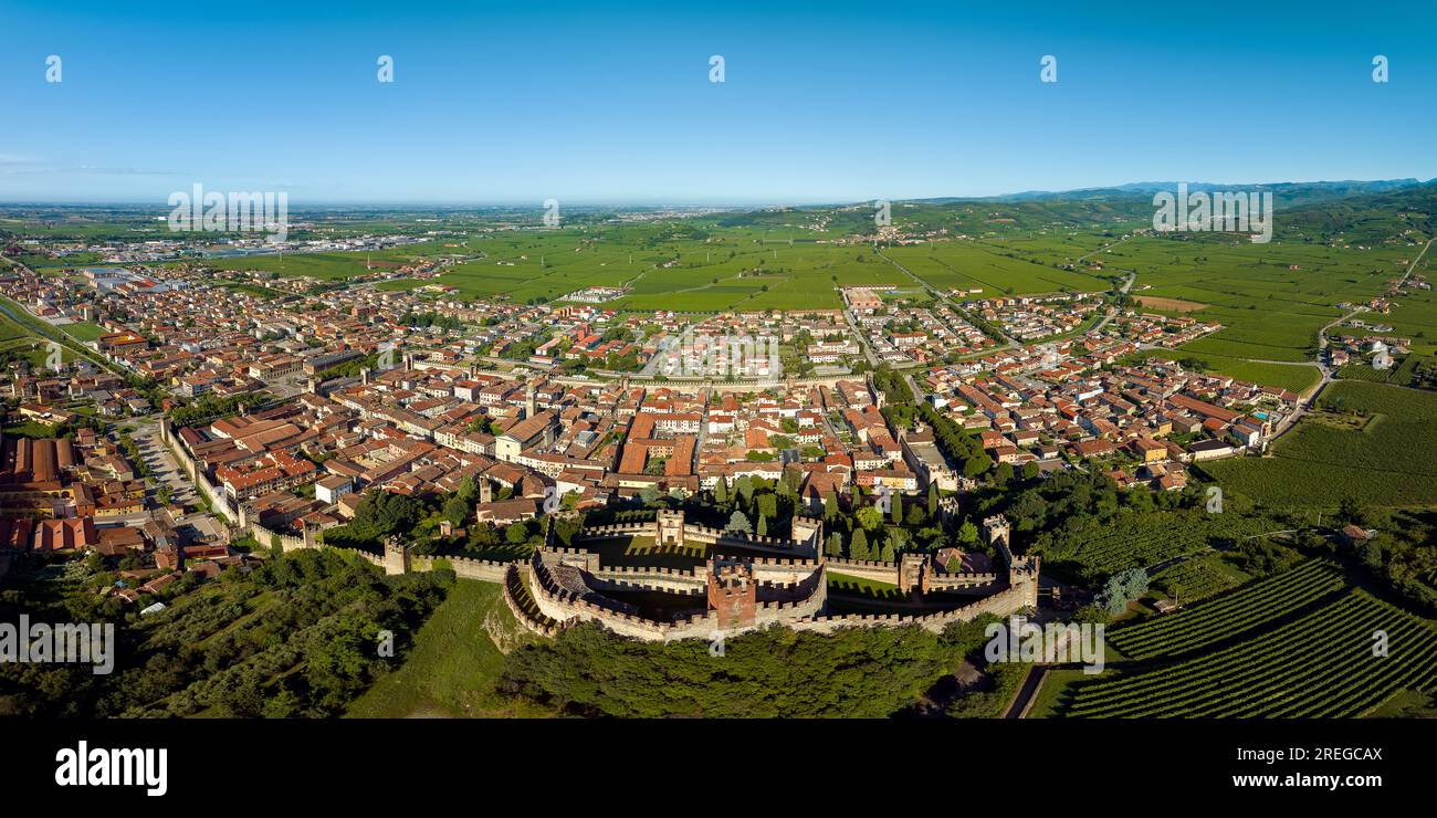 Soave, Italy, a picturesque town in Veneto region. Famous for its ...