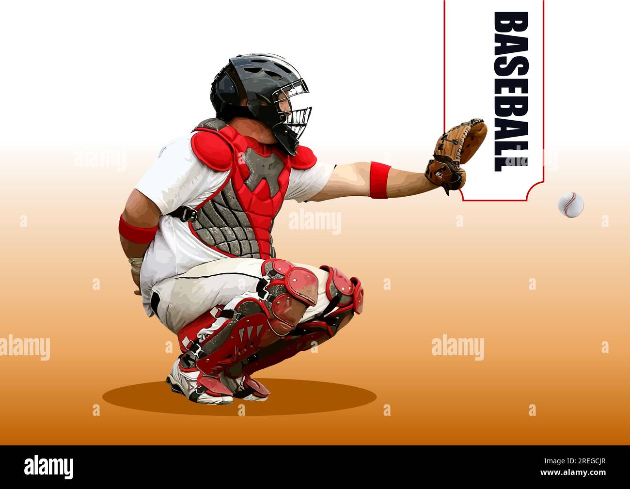 Baseball players. Vector 3d illustration for designers Stock Vector ...