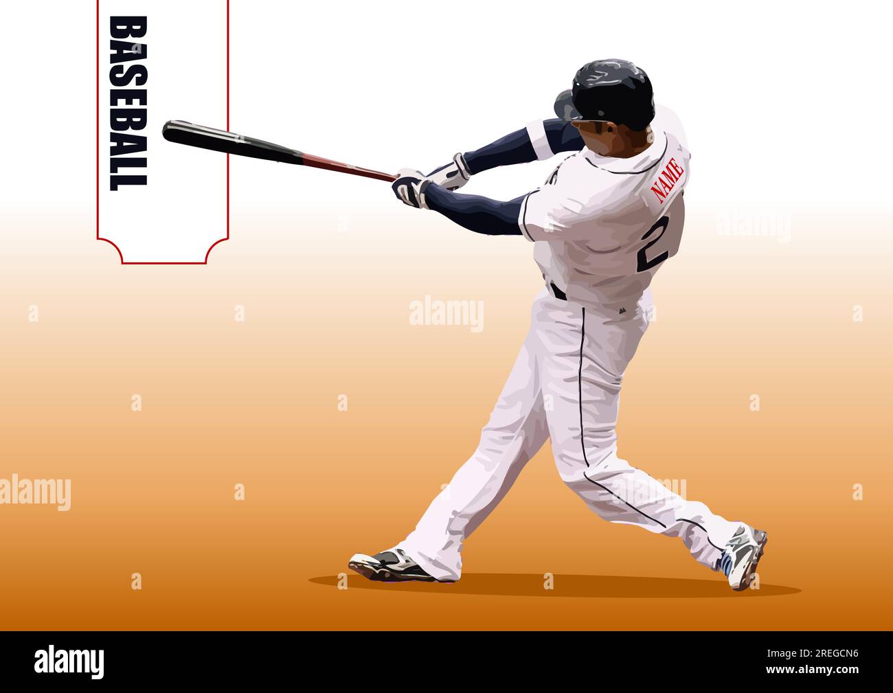 Baseball players. Vector 3d illustration for designers Stock Vector ...