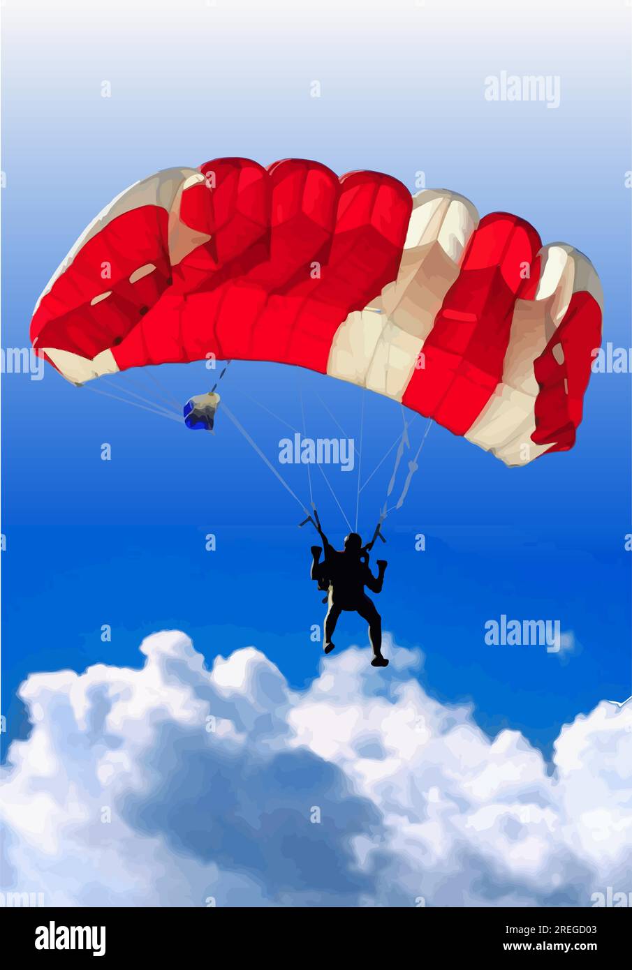 Skydive vector vectors hi-res stock photography and images - Alamy