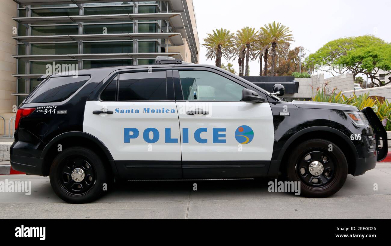 Santa Monica, California: Santa Monica Police Car Stock Photo - Alamy