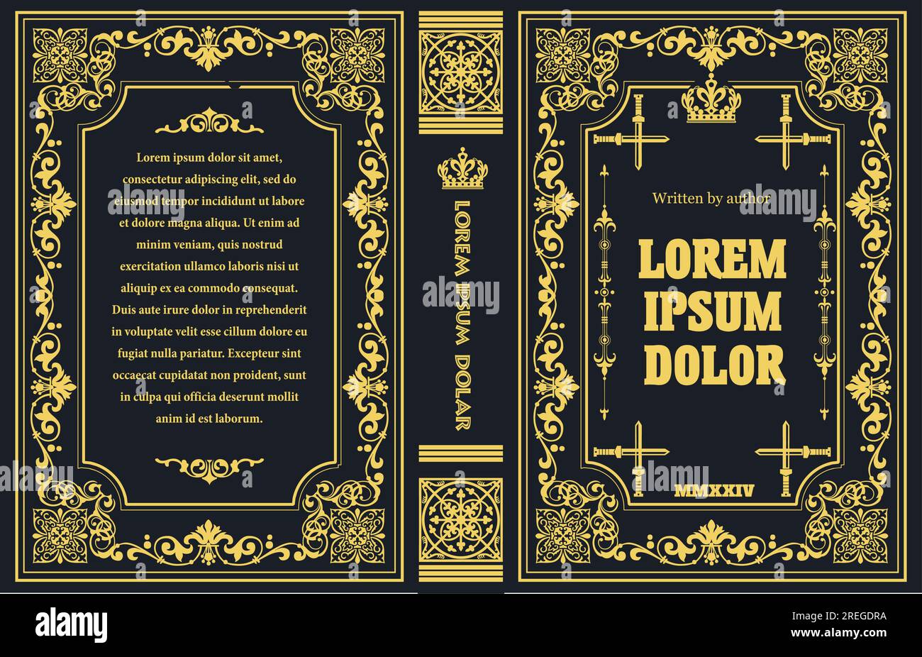 Medieval book cover design hi-res stock photography and images - Alamy