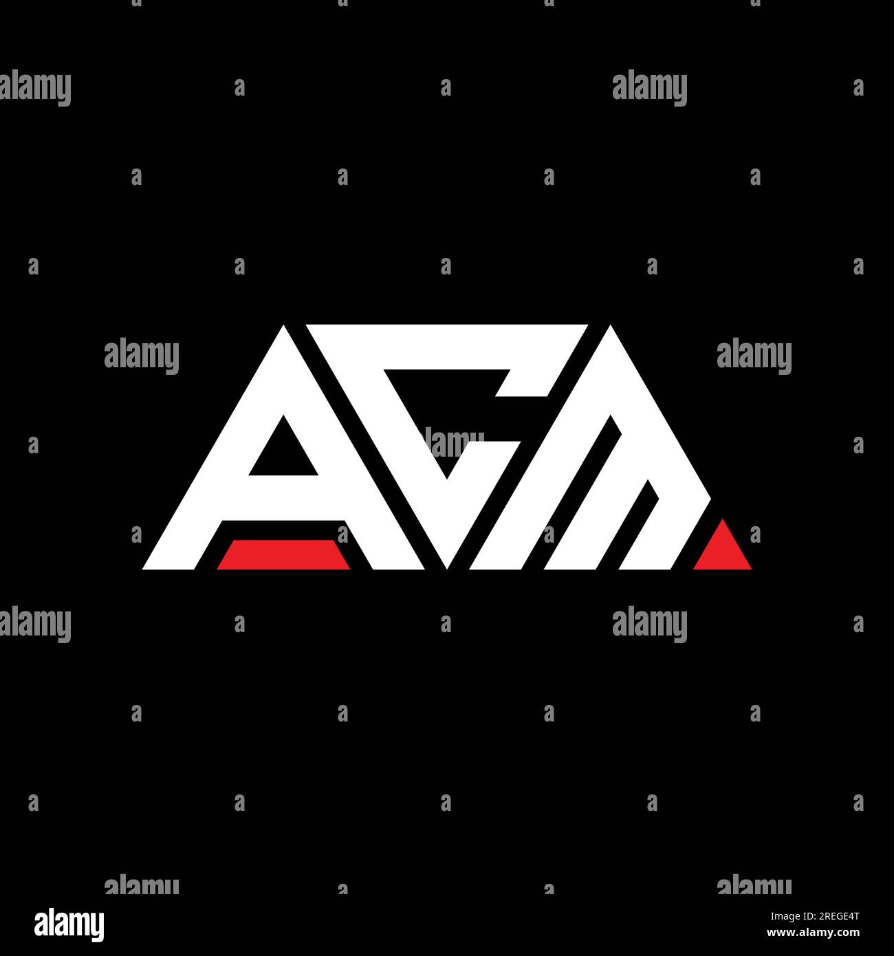 ACM triangle letter logo design with triangle shape. ACM triangle logo design monogram. ACM ...