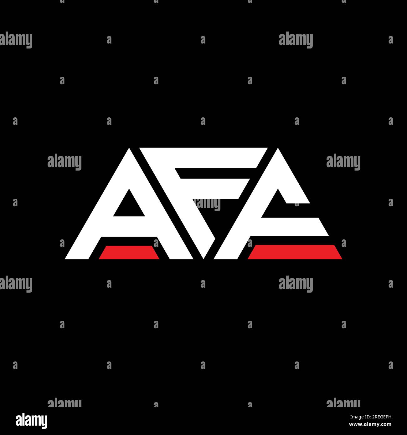 AFF triangle letter logo design with triangle shape. AFF triangle logo ...
