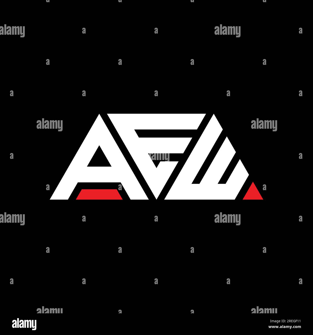 AEW triangle letter logo design with triangle shape. AEW triangle logo ...