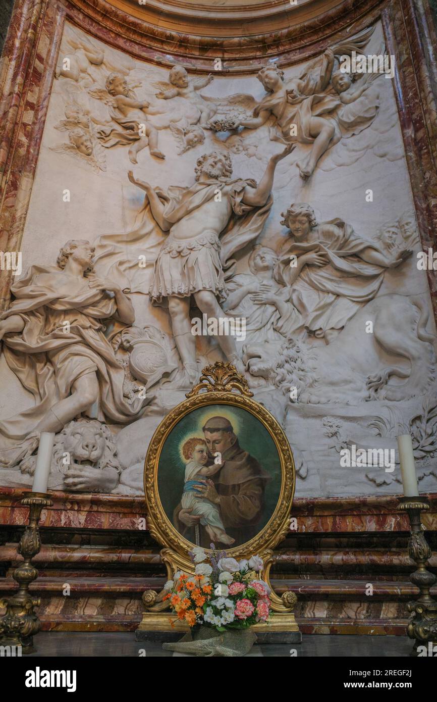 Rome, Italy - 26 Nov, 2022: Sant Agnese in Agone church interior at ...