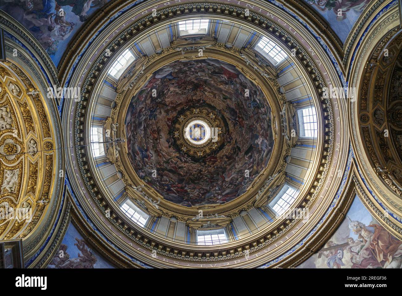 Rome, Italy - 26 Nov, 2022: Sant Agnese in Agone church interior at ...