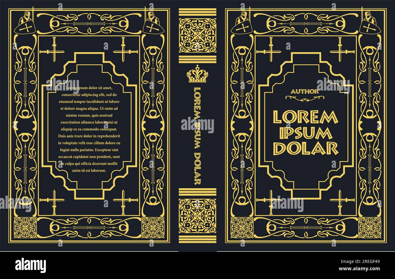 Old book spine Stock Vector Images - Alamy