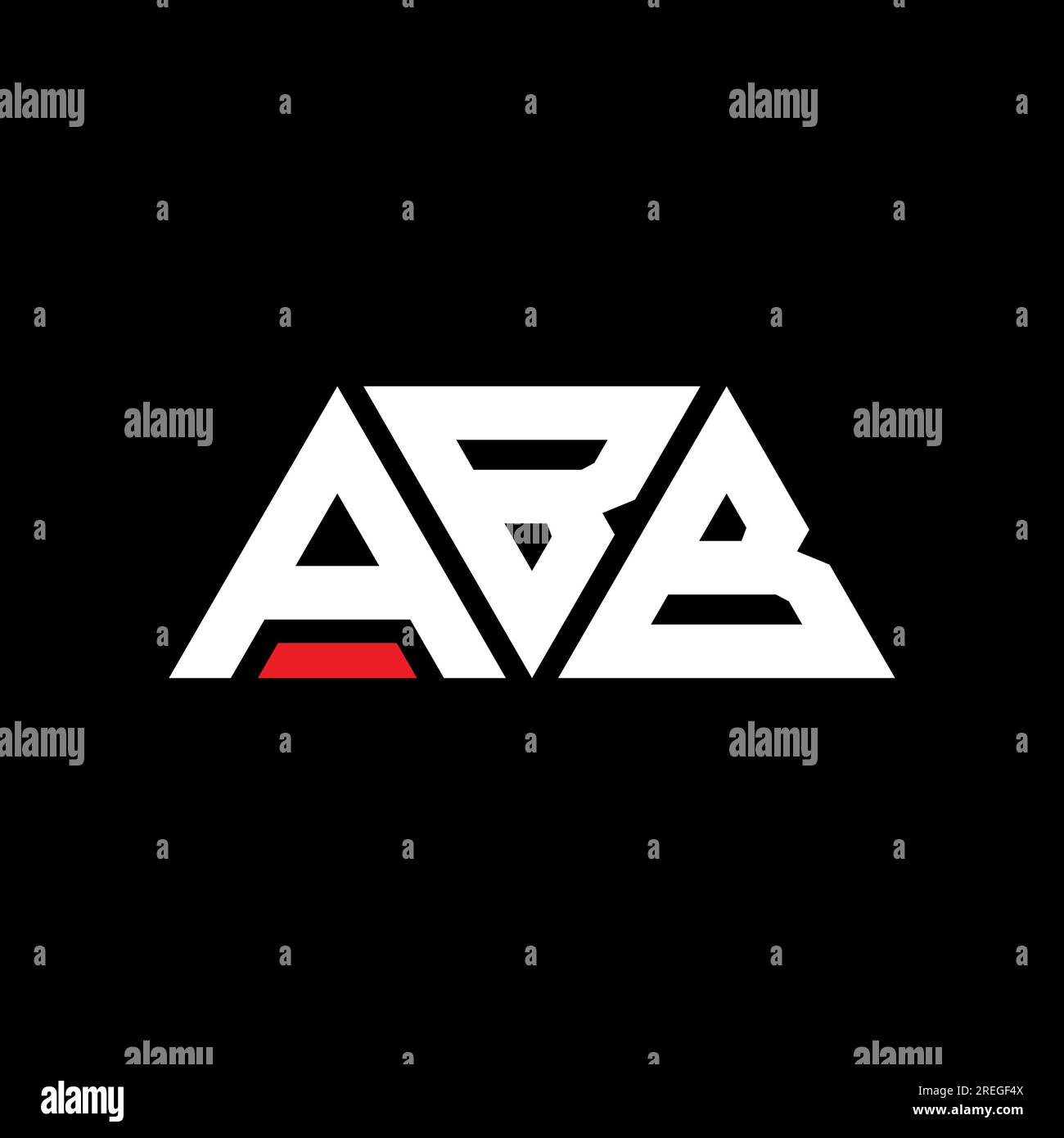 ABB triangle letter logo design with triangle shape. ABB triangle logo ...